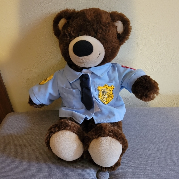 Build-A-Bear | Toys | Build A Bear Brown Bear With Bbpd Police Shirt ...